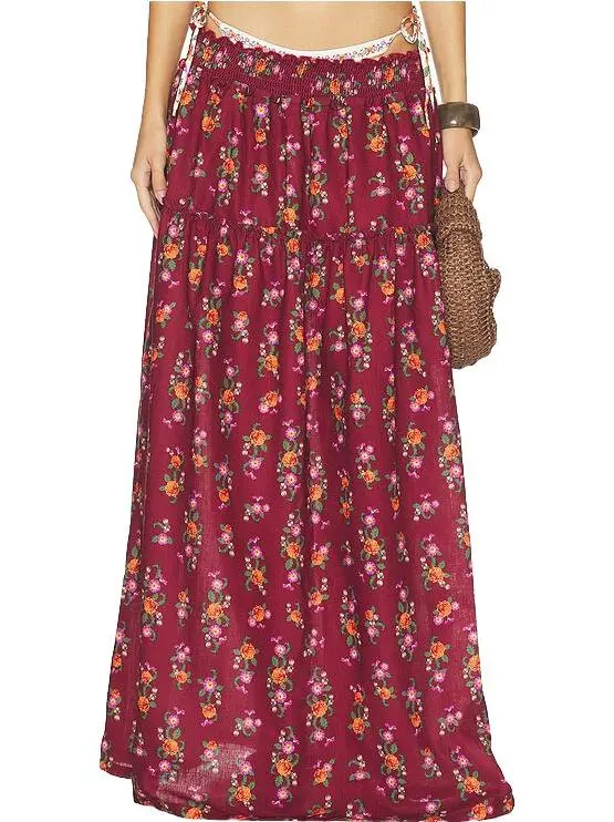 Agua Bendita X Revolve Jenna Skirt In Floral Print - Multi