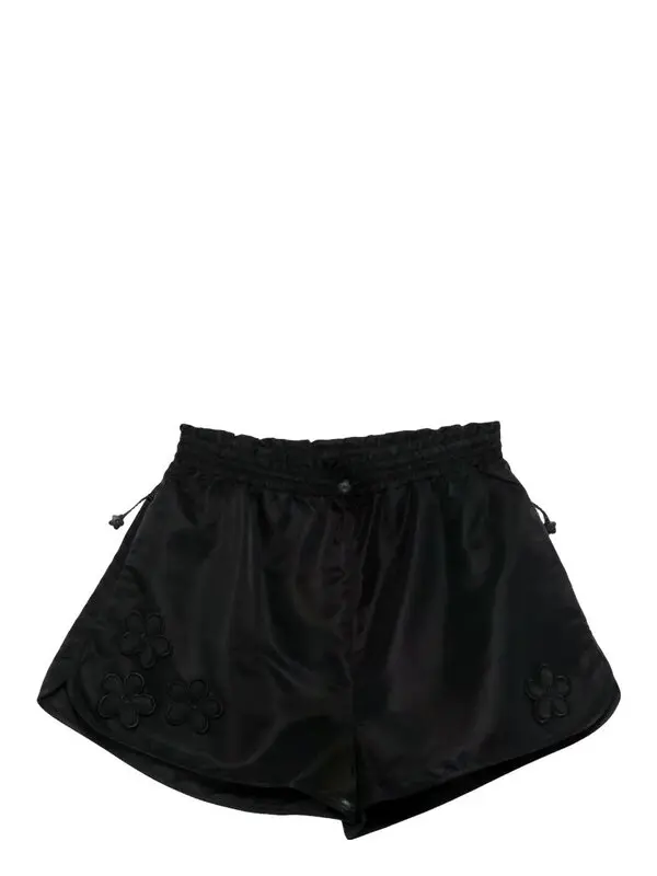 Cecilie Bahnsen Floral-patch Shorts - Black