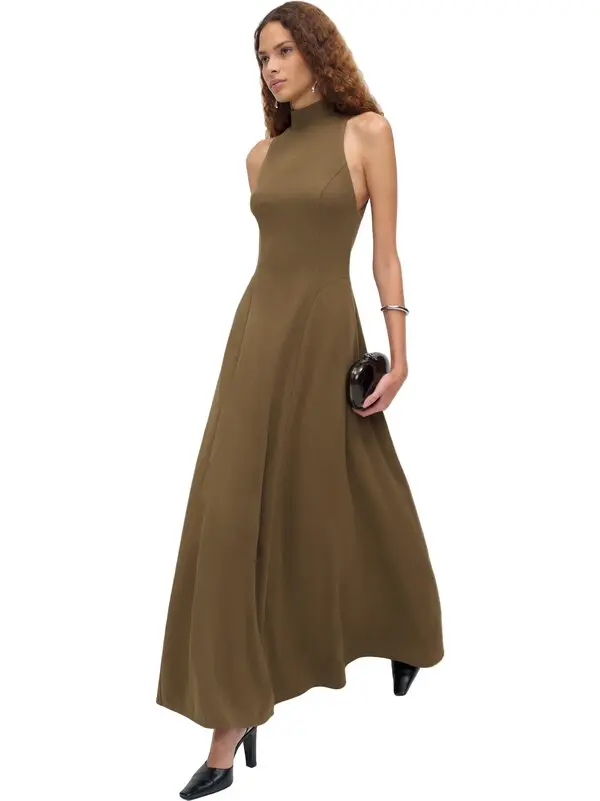 REFORMATION Alani Knit Maxi Dress - Green