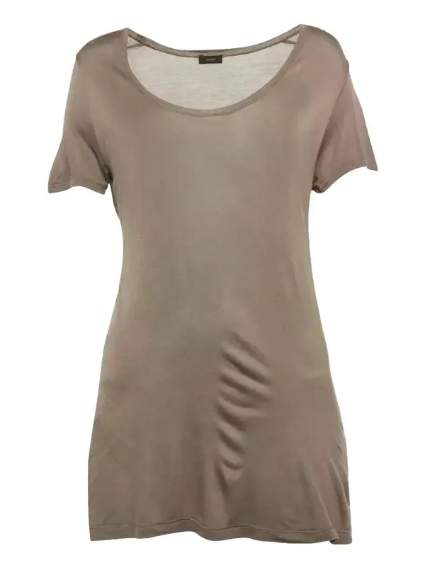 JOSEPH Scoop-neck T-shirt - Grey