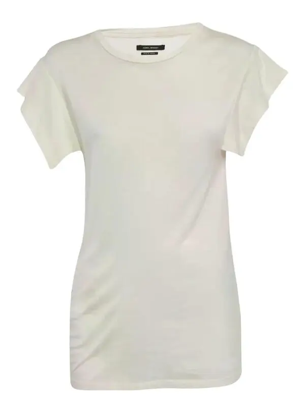ISABEL MARANT VINTAGE Flounced-sleeve Top - Neutrals