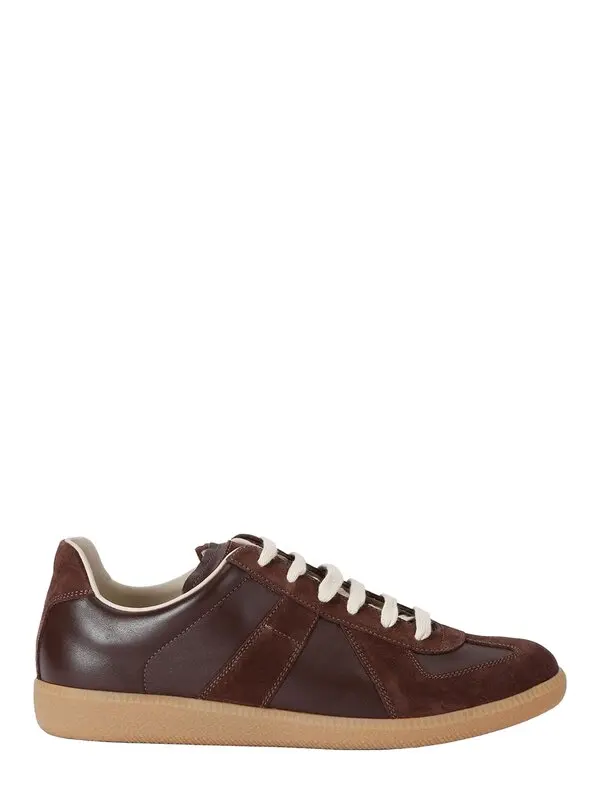 MAISON MARGIELA Leather Replica Sneakers - Brown