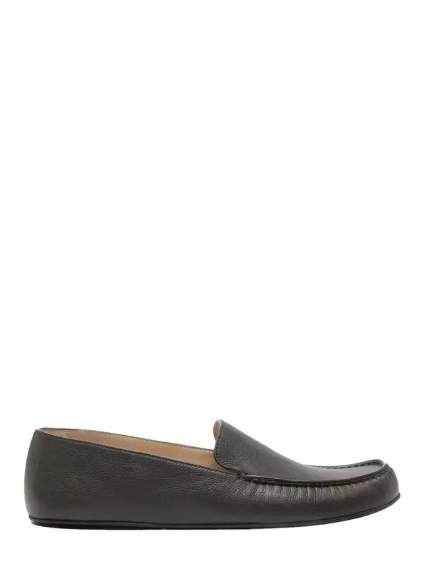 THE ROW Leo Loafers - Brown