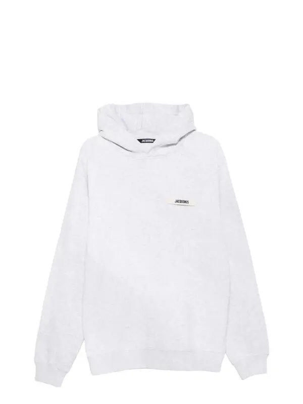 Jacquemus Kangaroo-pocket Hoodie - Grey