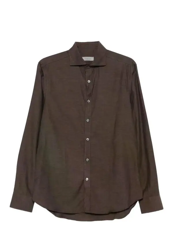 Canali Buttoned Shirt - Brown