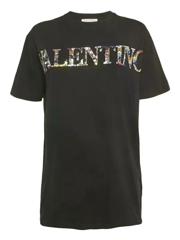 Valentino Garavani Sequin Embellished T-shirt - Black