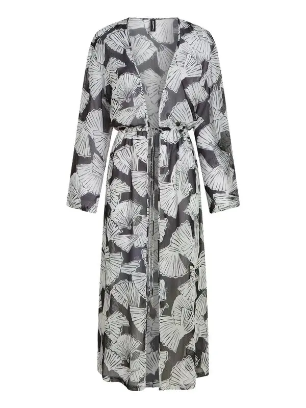 Karl Lagerfeld Printed Kaftan - Black