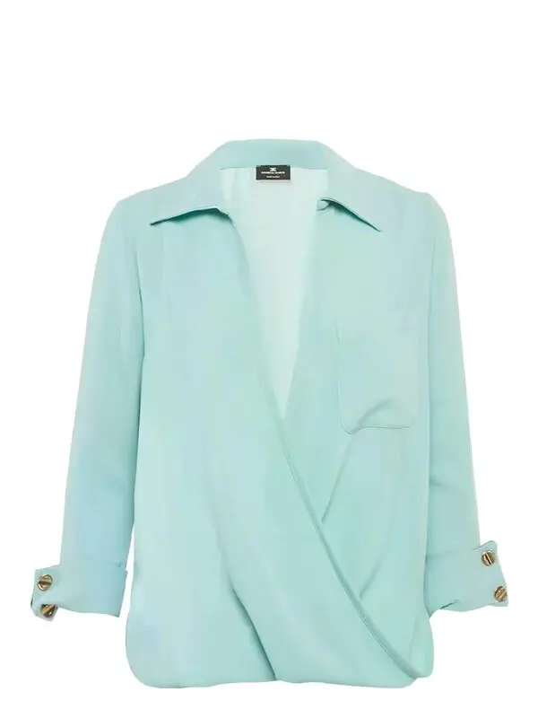Elisabetta Franchi V-neck Blouse - Blue