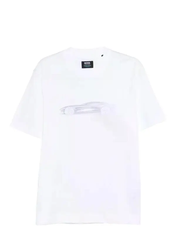 BOSS Car-print T-shirt - White