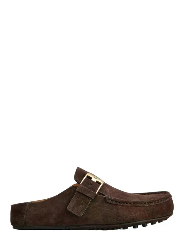 TOD'S Buckle-detail Mules - Brown
