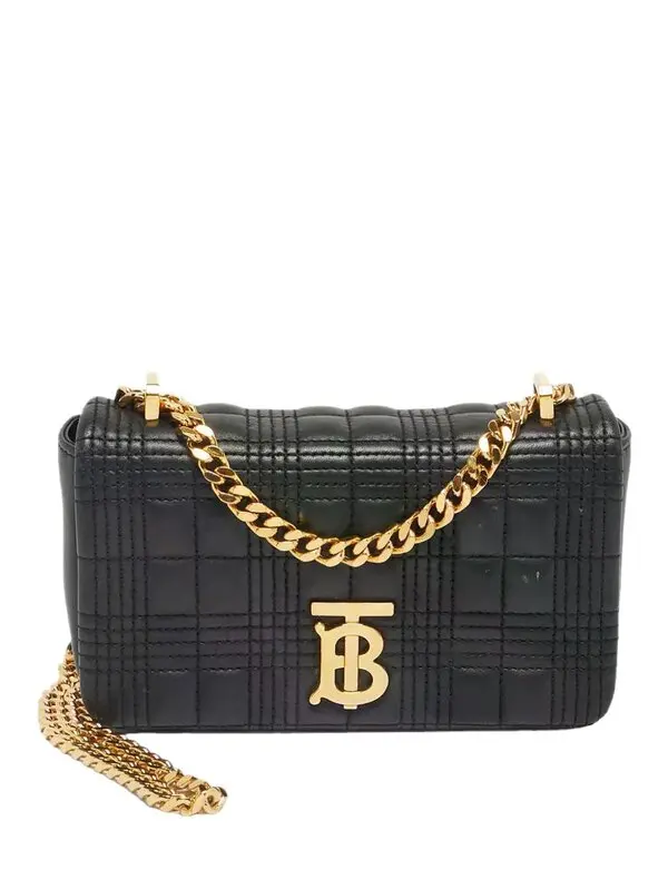 Burberry Mini Lola Quilted Crossbody Bag - Black