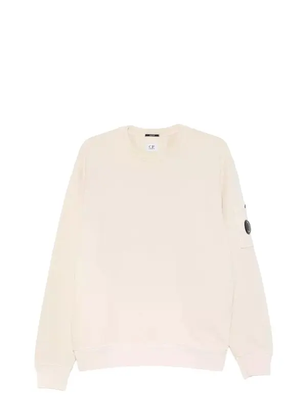 C.P. COMPANY Lens-detail Crew-neck Sweatshirt - Neutrals