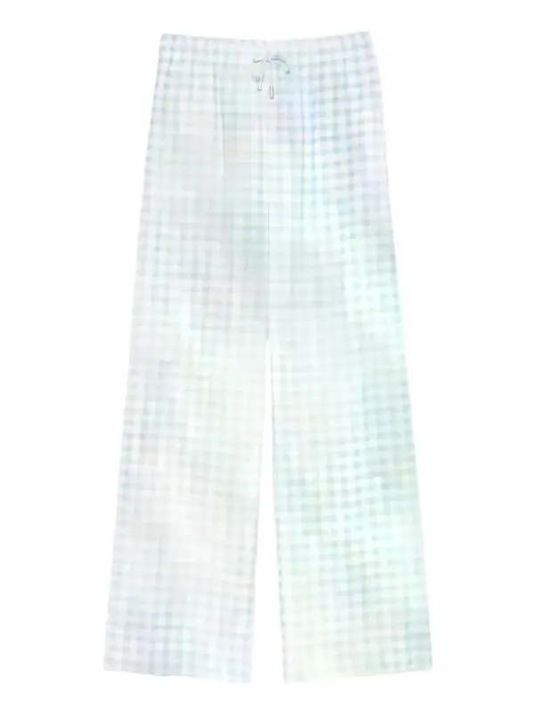 Ermanno Scervino Gingham-pattern Trousers - White