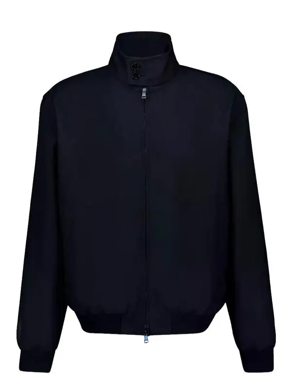 Gucci Zip-up Wool Bomber Jacket - Blue