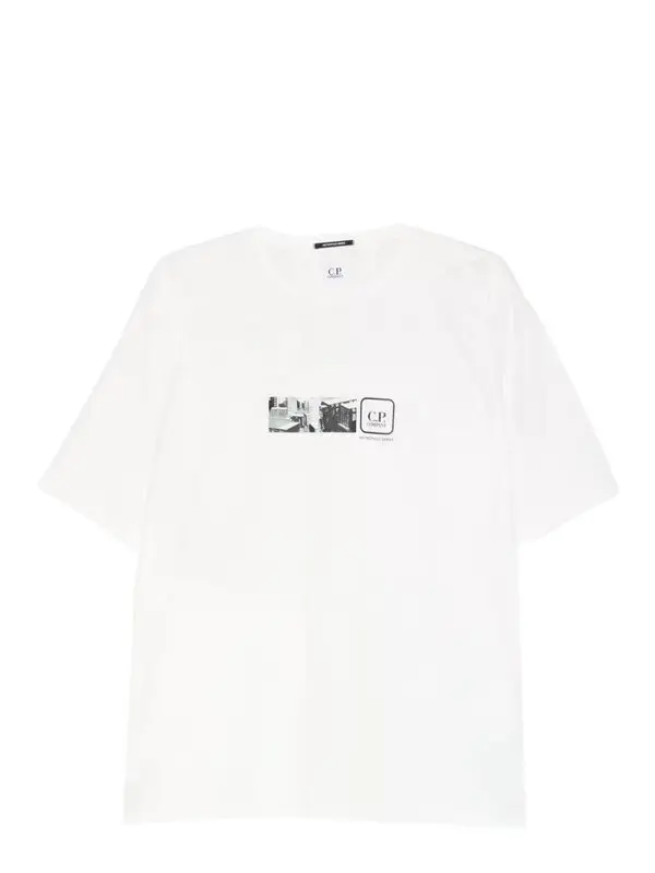 C.P. COMPANY Graphic-print Short-sleeve T-shirt - White
