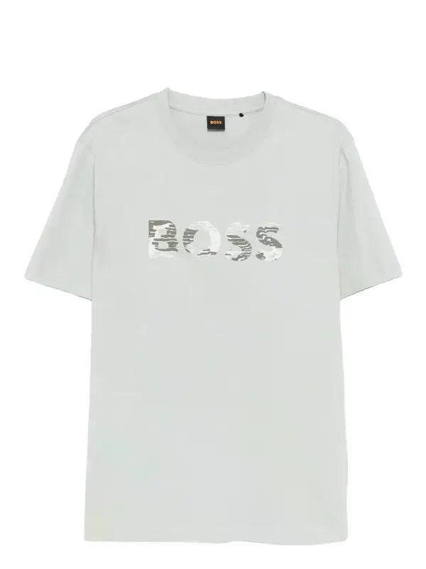 BOSS Logo-detail T-shirt - Grey