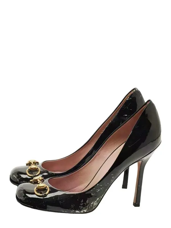 Gucci Horsebit Leather Pumps - Black