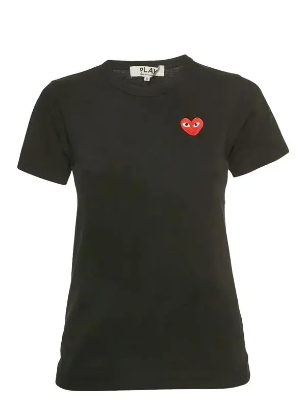 Comme Des Garçons Logo-patch T-shirt - Black