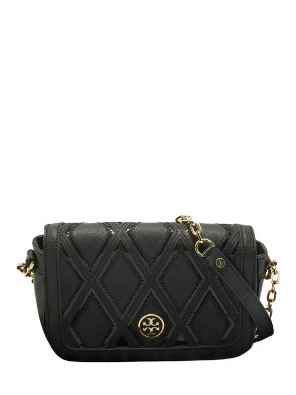 Tory Burch Robinson Chain Shoulder Bag - Black