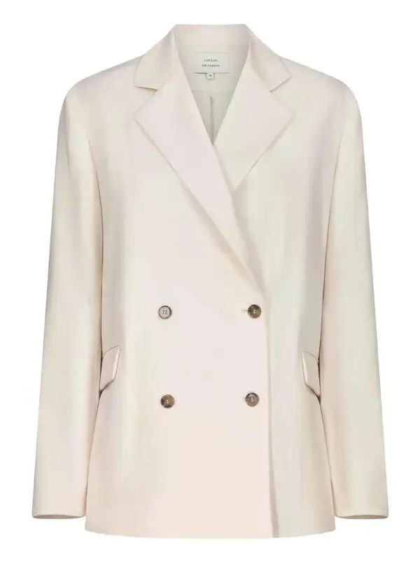 Loulou De Saison Donau Lds Double-breasted Flap Blazer - Pink
