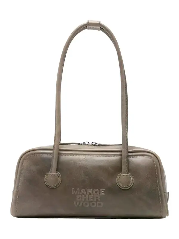 MARGESHERWOOD Soft Zip-up Shoulder Bag - Grey