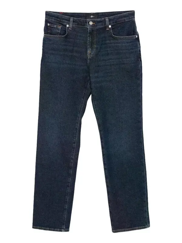 7 For All Mankind Calie Straight Leg Jeans - Blue