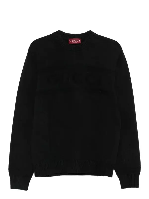 Gucci Crew-neck Long-sleeve Sweater - Black