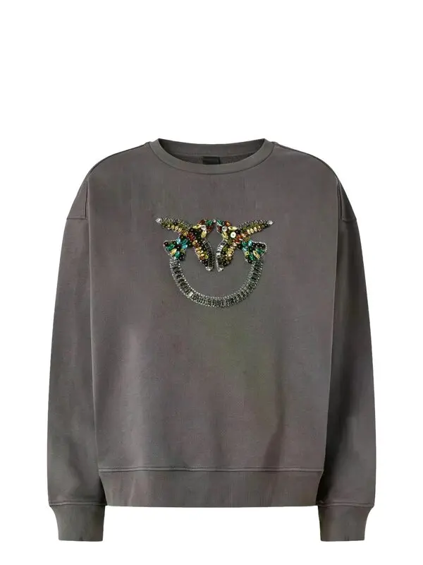 Pinko Embellished Sweatshirt - Grey