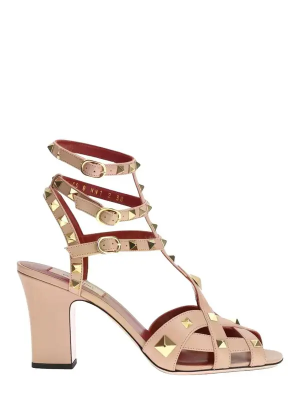 Valentino Garavani Studded Caged Sandals - Neutrals