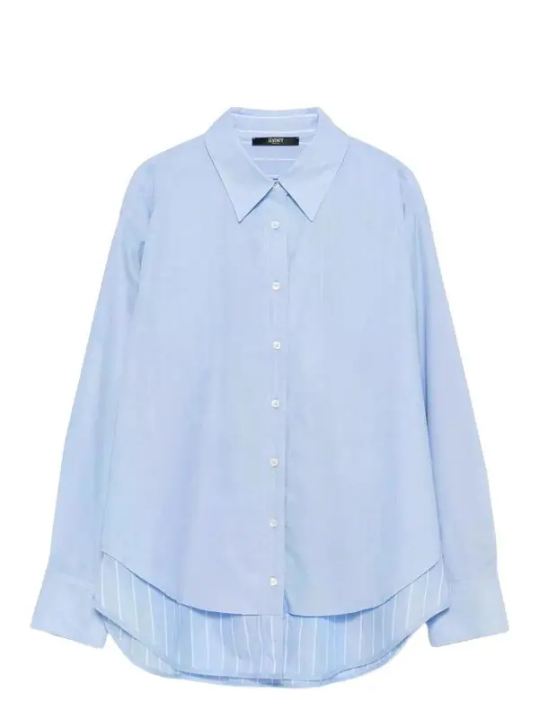 Seventy Striped Layered Shirt - Blue