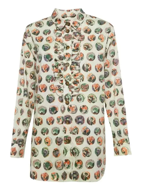 Burberry Printed Button-down Shirt - Neutrals