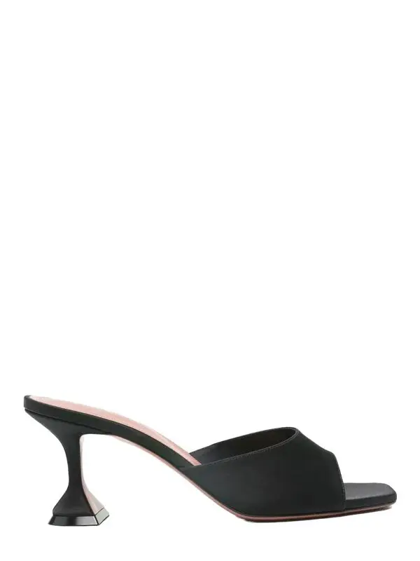 Amina Muaddi Lupita Square-toe Sandals - Black