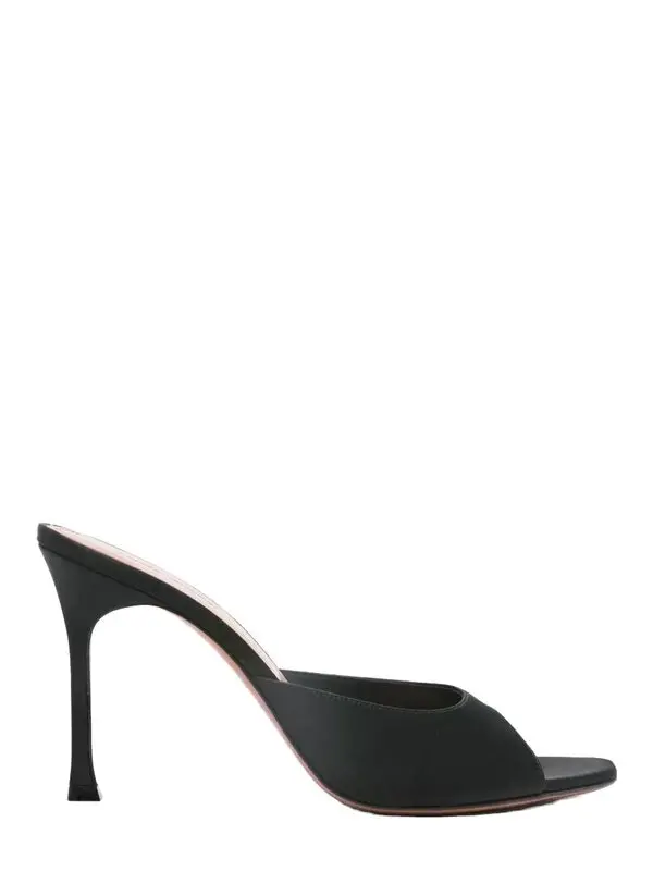 Amina Muaddi Alexa Heeled Sandals - Black