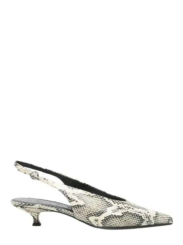 AeydĒ Camila Snake-print Slingback Pumps - Neutrals
