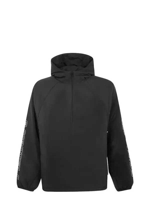 Fear Of God Hooded Half-zip Jacket - Black