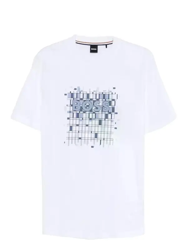 BOSS Logo-detail T-shirt - White