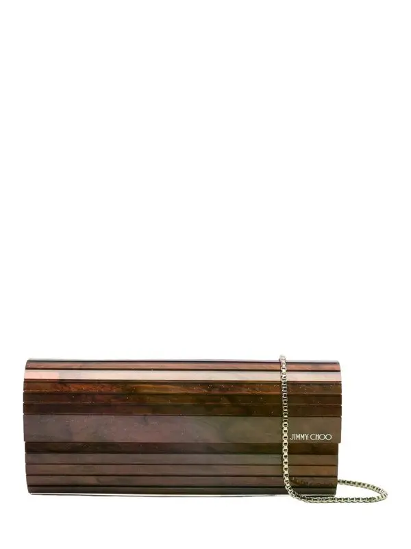 JIMMY CHOO Rectangle Clutch Bag - Brown