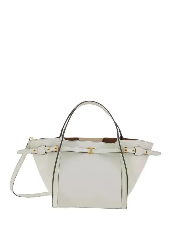 TOD'S T Timeless Logo Tote Bag - Neutrals
