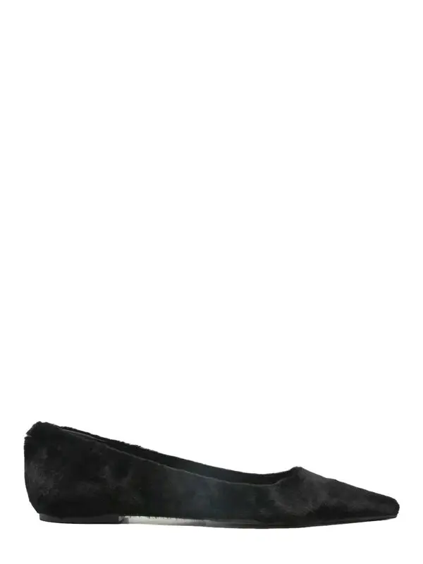 AeydĒ Cassy Calf-hair Ballet Flats - Black