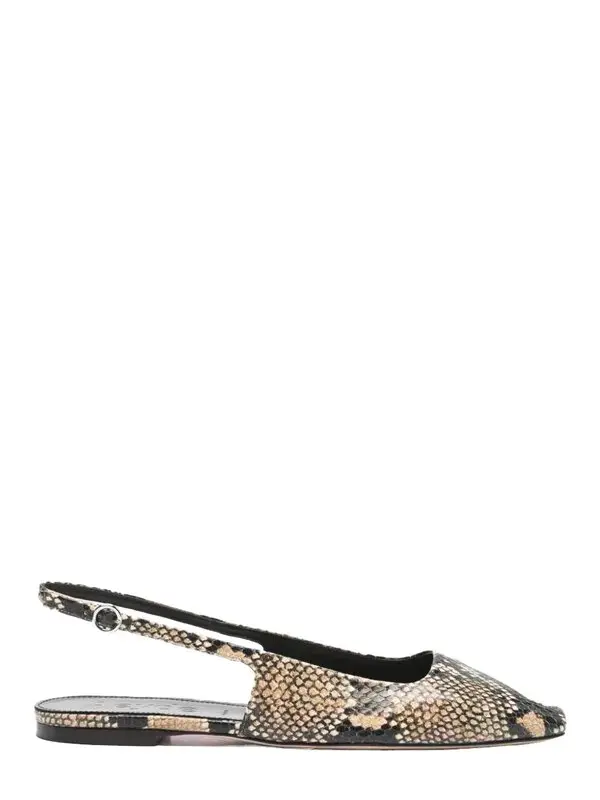 AeydĒ Liya Snake Print Pumps - Neutrals