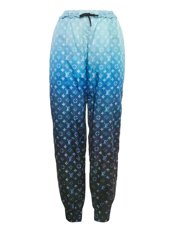 LOUIS VUITTON Monogram Track Pants - Blue