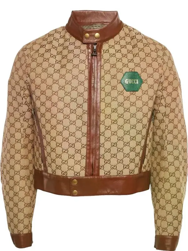 Gucci Gg-jacquard Jacket - Neutrals