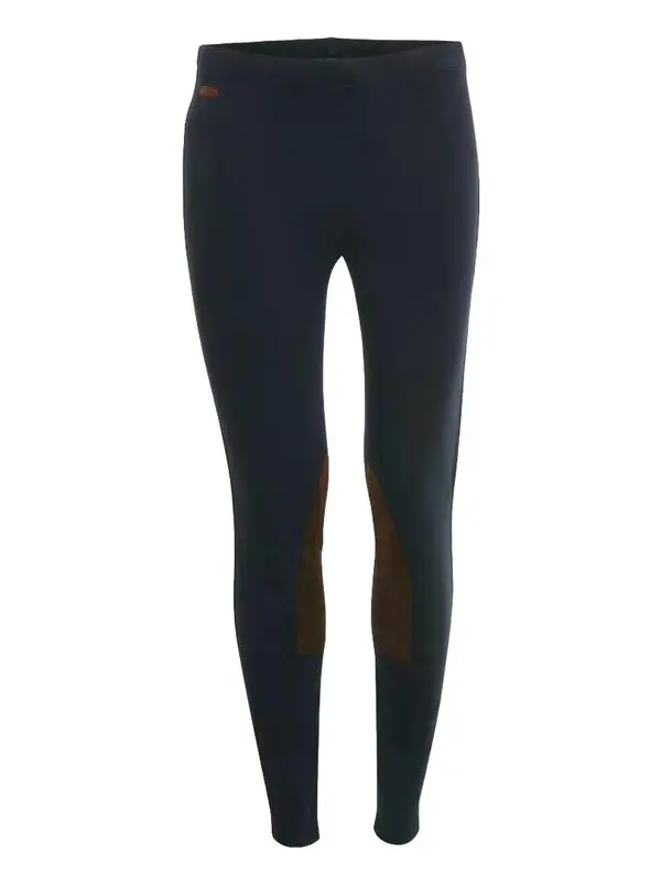 Polo Ralph Lauren Suede-detail Leggings - Blue