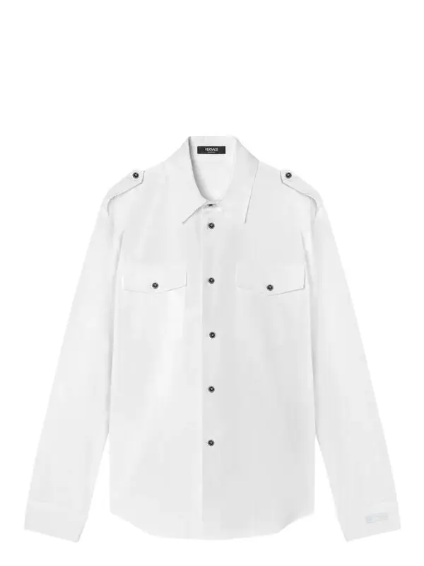 Versace Buttoned Pocket Shirt - White