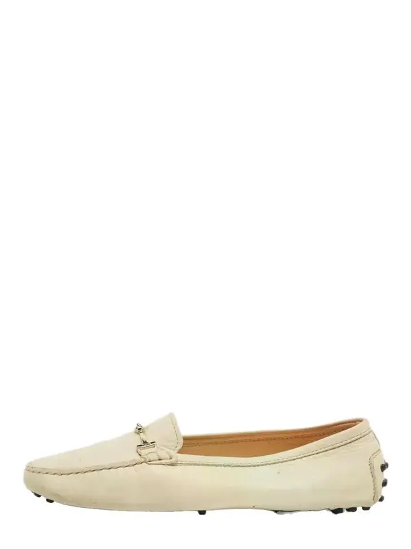 TOD'S Leather Loafers - Neutrals