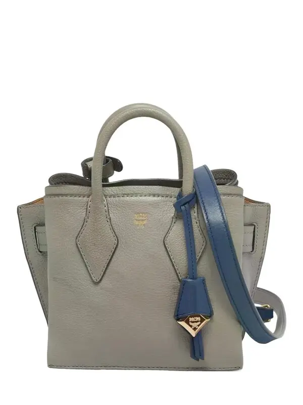 Mcm Milla Leather Tote - Grey