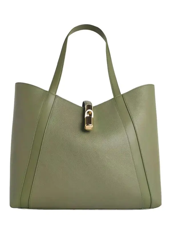 Furla Goccia Leather Top-handle Tote - Green