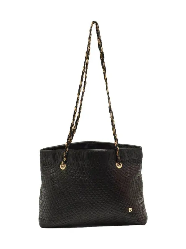Bally Quilted Chain Shoulder Bag - Black
