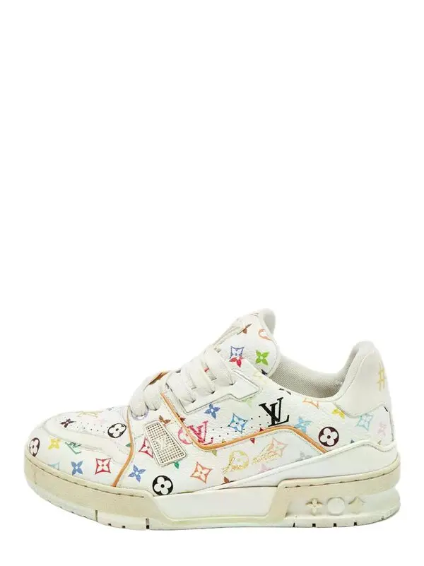 LOUIS VUITTON X Takashi Murakami Leather Sneakers - White