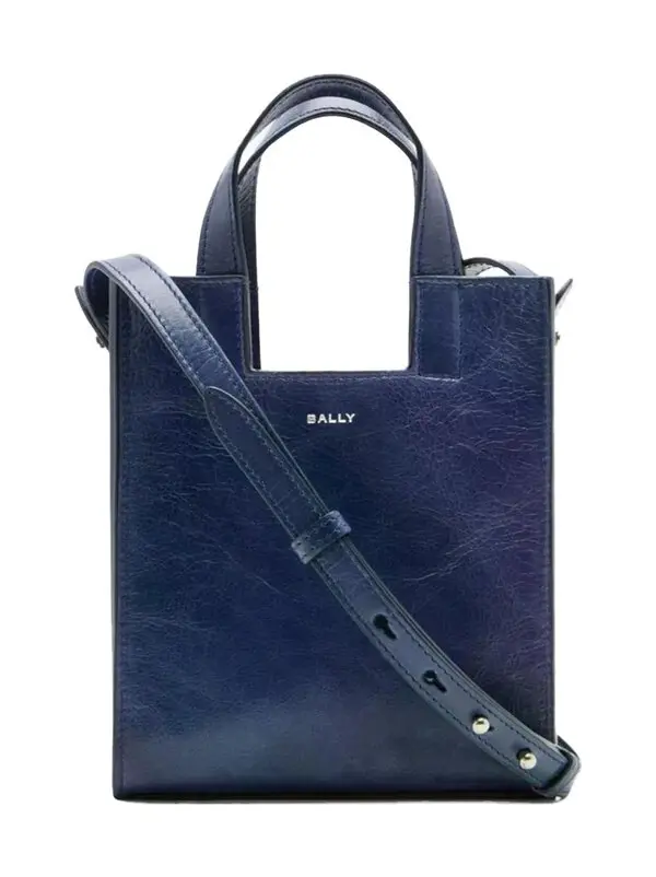 Bally Leather Tote Bag - Blue